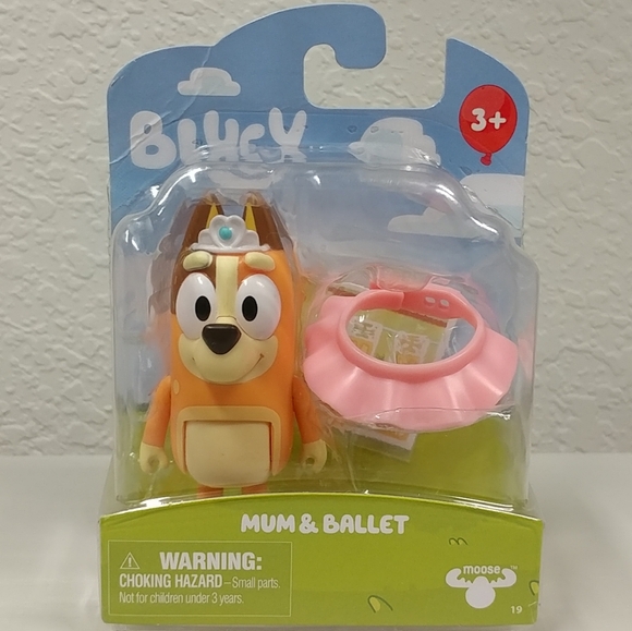Bluey | Toys | Bluey Mum Ballet Figure Chilli Heeler Nwt | Poshmark